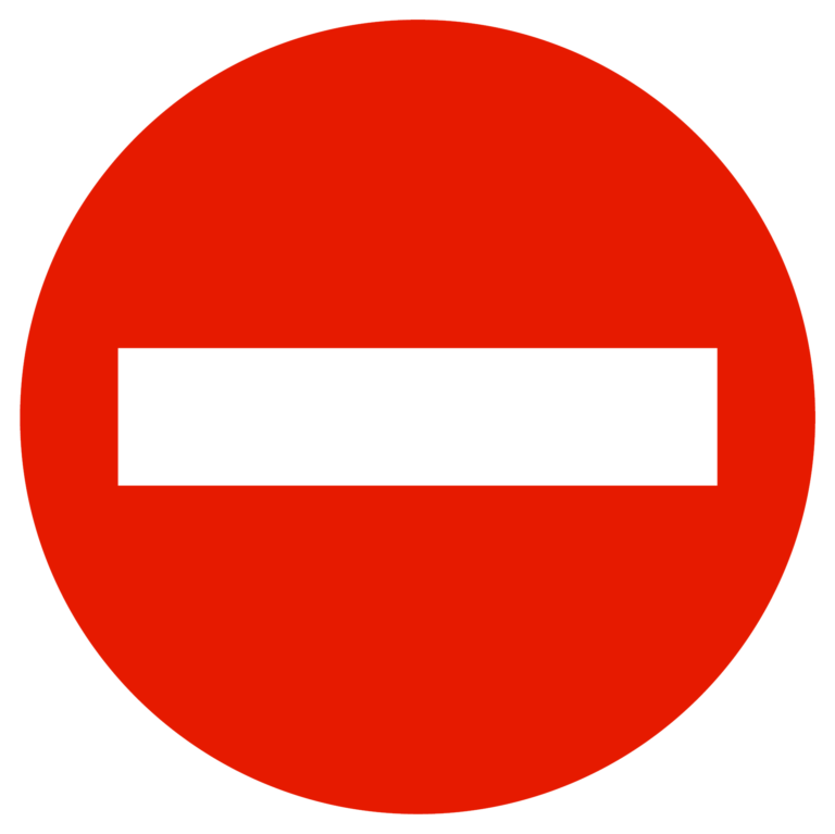 Panneau sens interdit - panneau b1 Panneau sens interdit - panneau b1