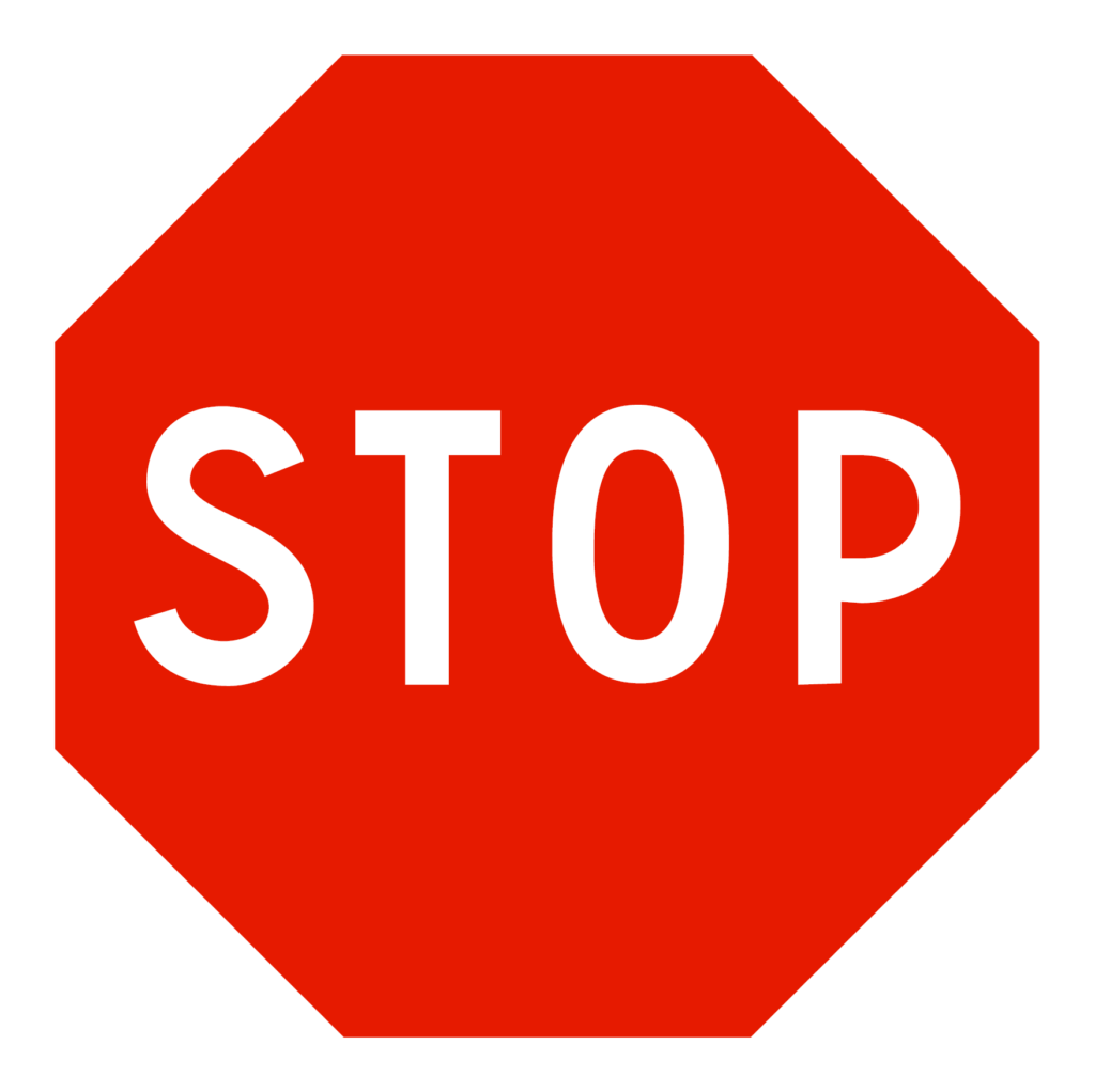 Panneau stop - panneau ab4